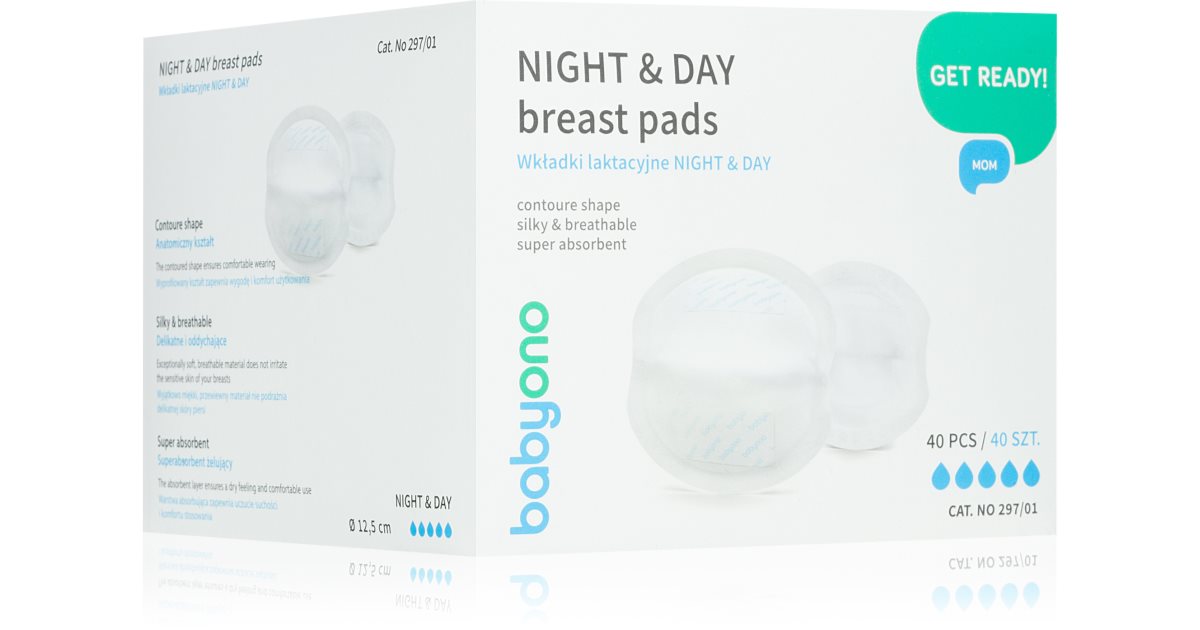 BabyOno Get Ready Night & Day disposable breast pads | notino.co.uk