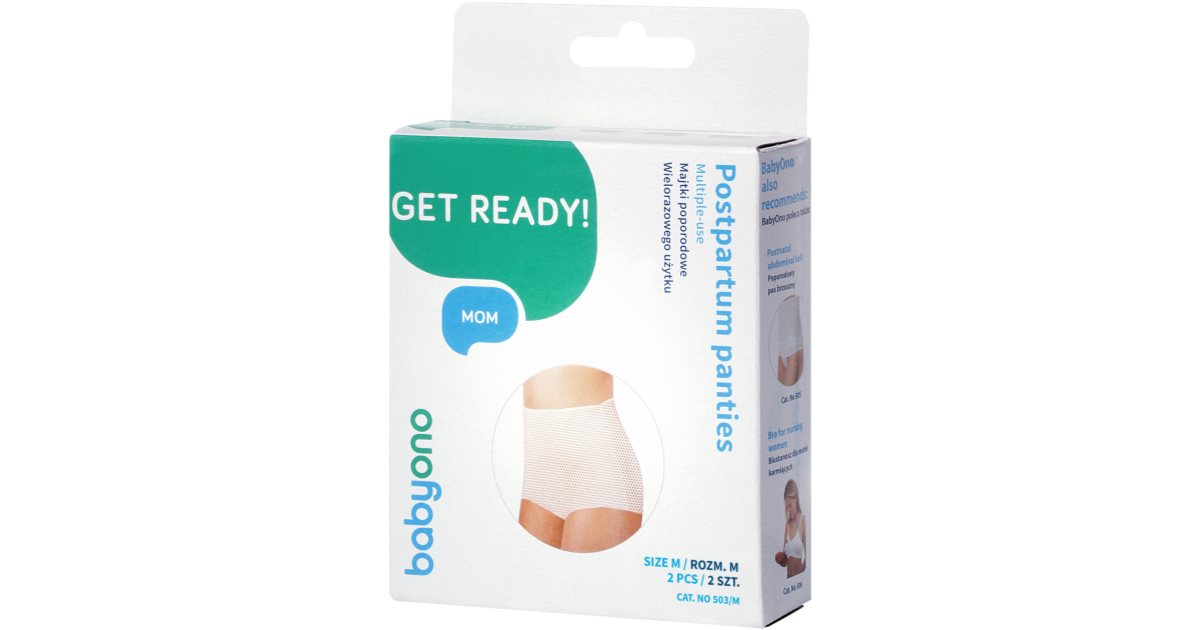 BabyOno Get Ready Multiple-use Mesh Panties chiloți postnatali | Notino.ro