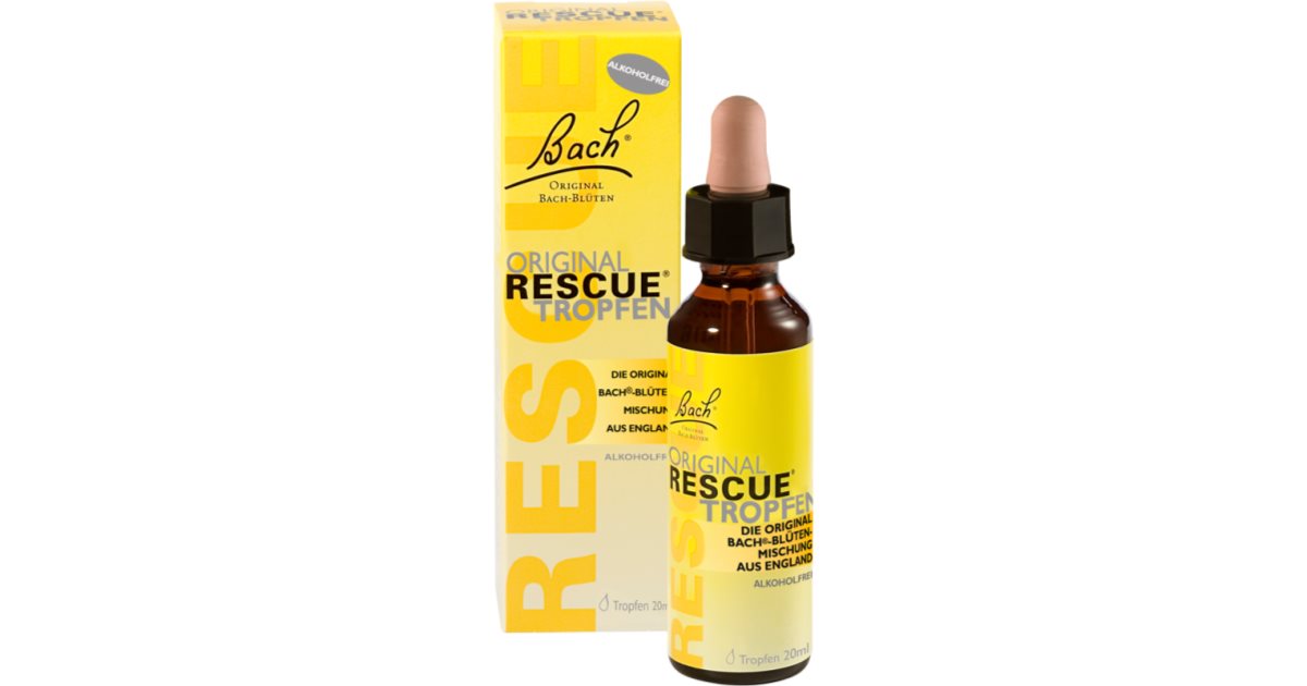 Bach® Flower Remedies RESCUE® 20 ml Drops for stress relief and ...