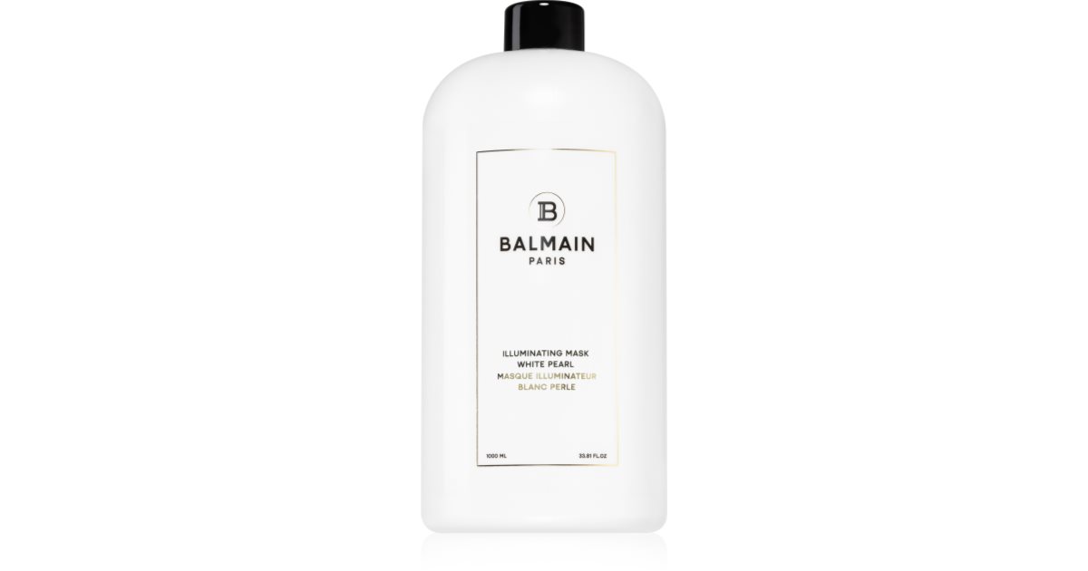 Balmain Hair Couture White Pearl spindesio suteikianti kaukė plaukams ...
