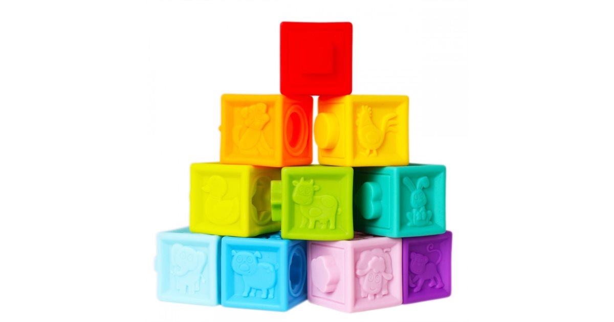 Bam-Bam Rubber Blocks morbidi cubi sensoriali giocattolo | notino.it