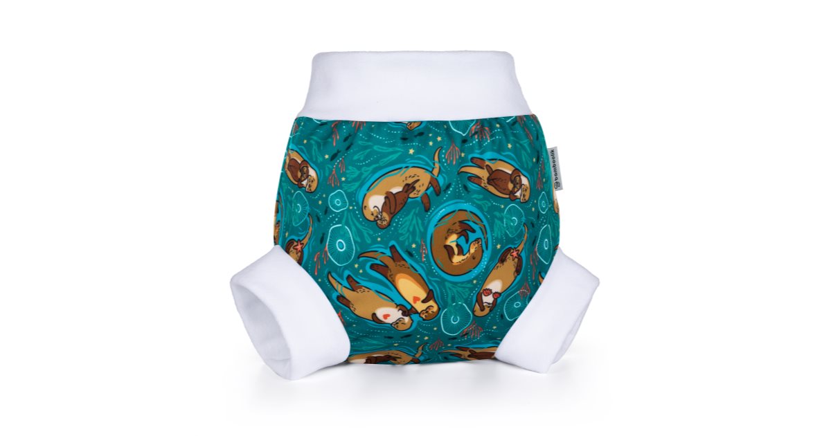 Bamboolik Pull-Up Cover Otters in Love washable nappy wraps | notino.ie