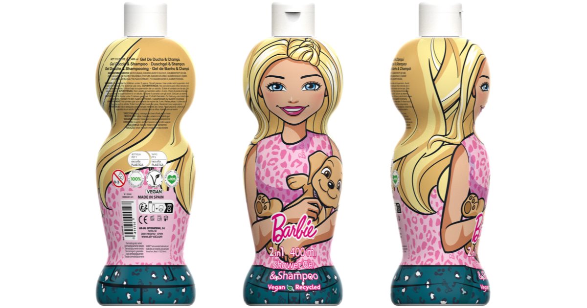 Barbie 2in1 delicate shower gel and shampoo for children | notino.co.uk