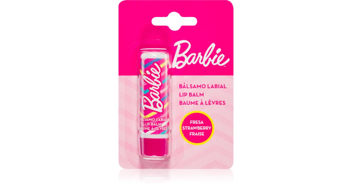 Barbie Lip Balm Strawberry baume à lèvres saveur fraise | notino.fr