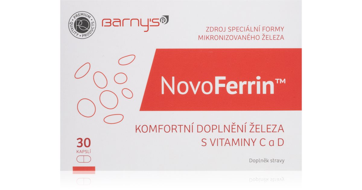 Barny's NovoFerrin 30 kapslí tobolky s obsahem železa | notino.cz