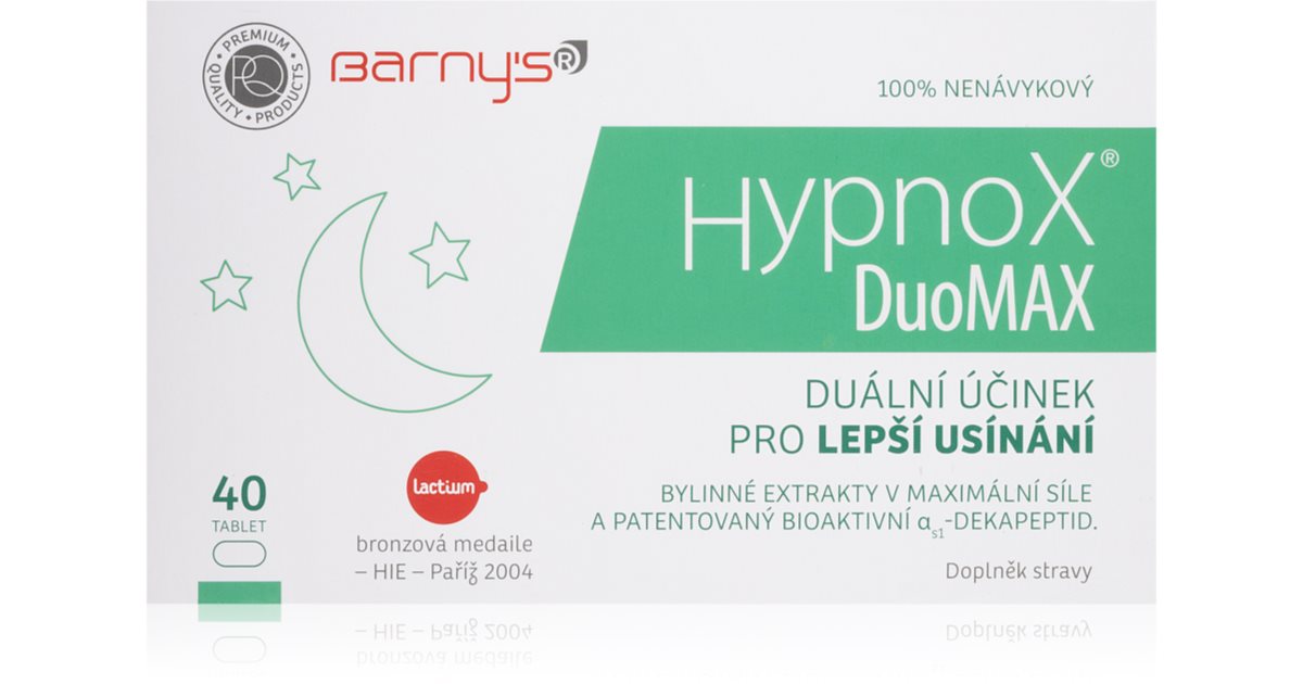 Barny's HypnoX DuoMAX tablets for insomnia and problems falling asleep ...