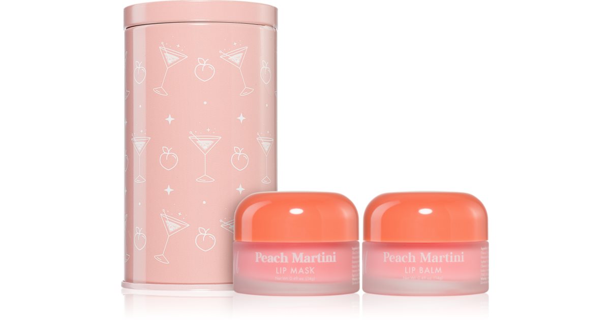 Barry M Lip Care Duo gift set for lips with aroma Peach Martini ...