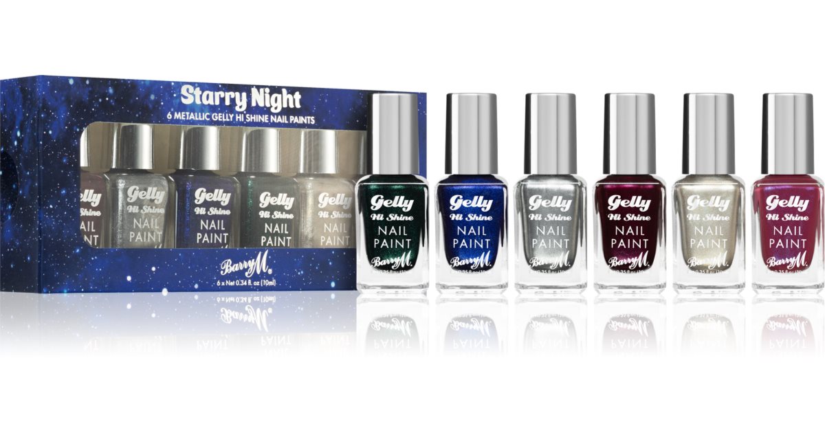 Barry M Gelly Hi Shine Starry Night Set mit Nagellacken | NOTINO