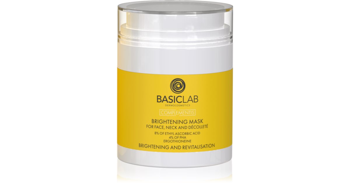 BasicLab Dermocosmetics Complementis mascarilla iluminadora para piel sin brillo y poco ...