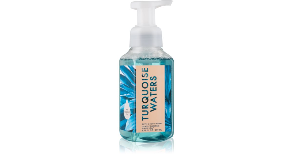 Bath & Body Works Turquoise Waters sabonete em espuma para as mãos ...
