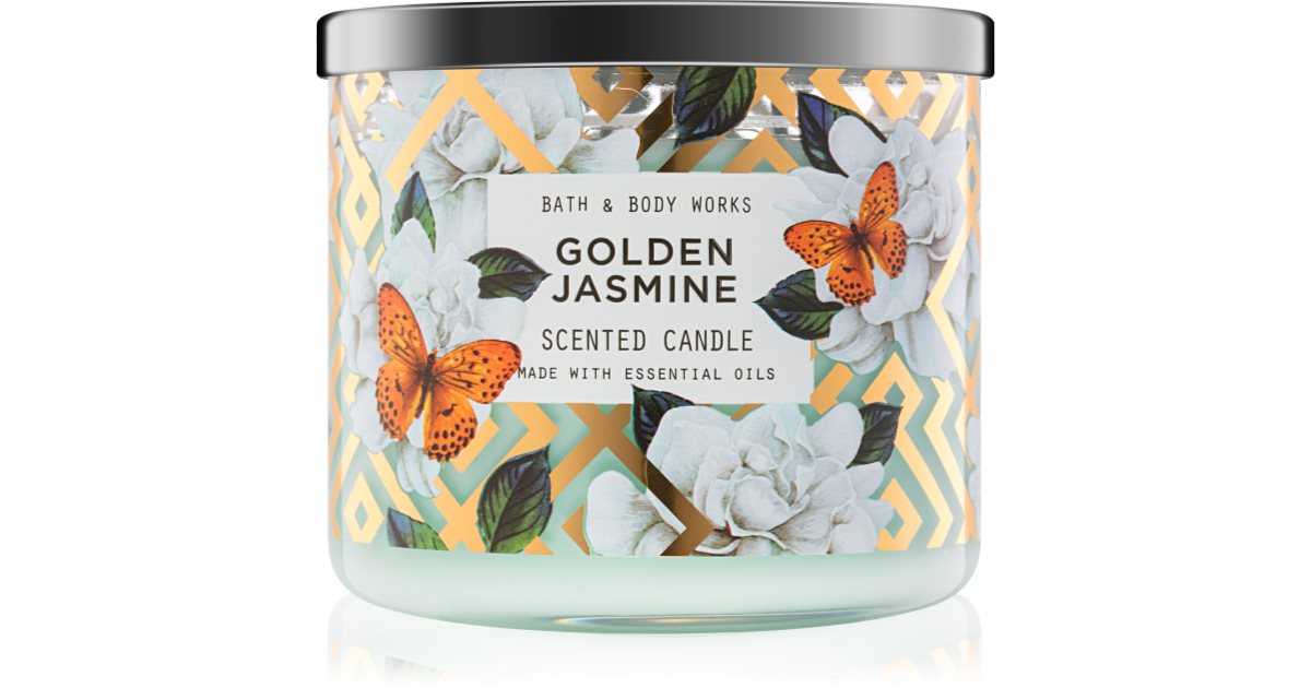 Bath & Body Works Golden Jasmine vela perfumado 411 g | notino.pt