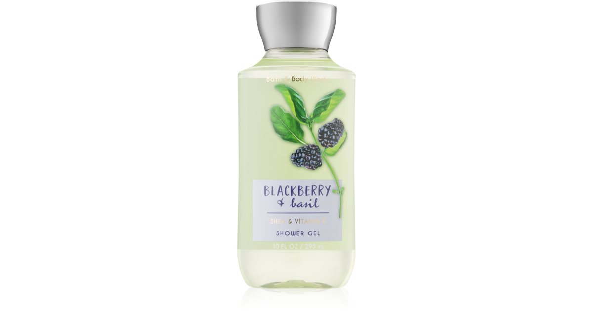 Bath & Body Works Blackberry & Basil gel de duche para mulheres 295 ml ...
