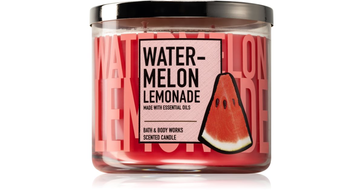 Bath And Body Works Watermelon Lemonade Vela Perfumada Con Aceites