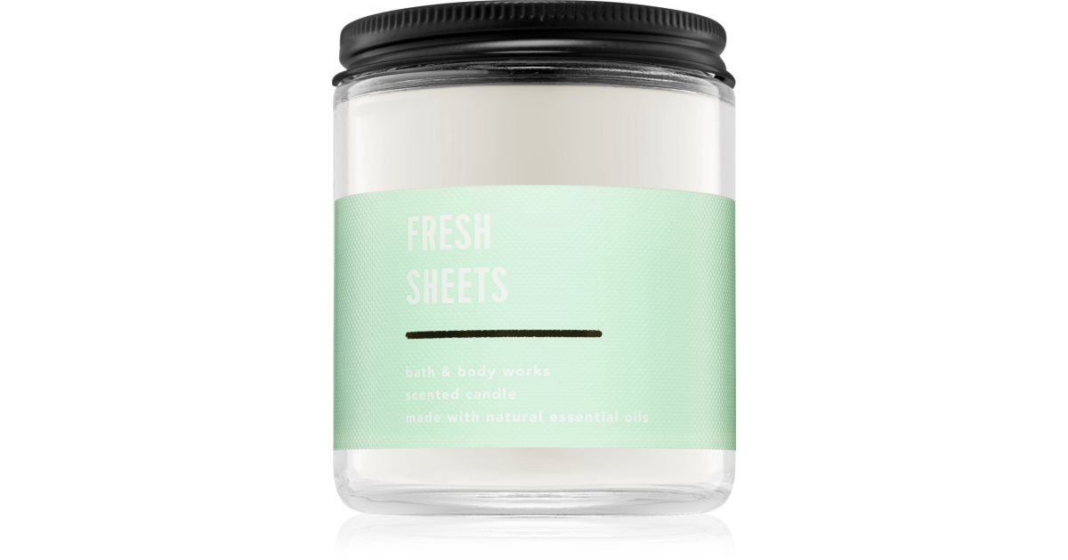 Bath & Body Works Fresh Sheets ароматна свещ | Аромати за дома Bath ...
