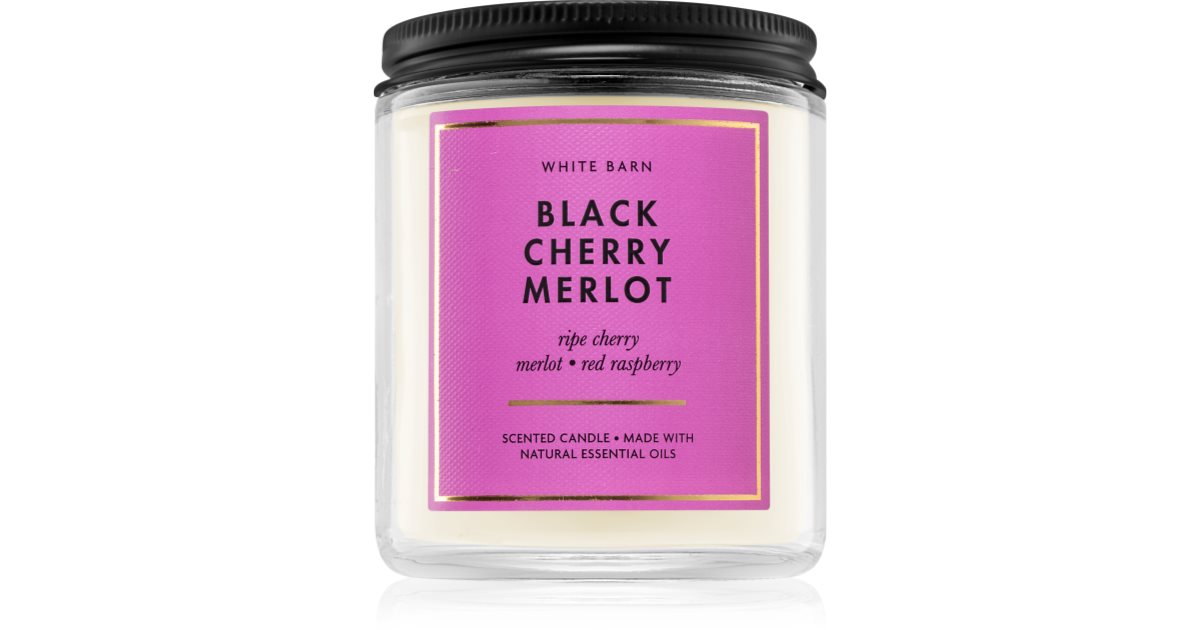 Bath & Body Works Black Cherry Merlot bougie parfumée | notino.fr