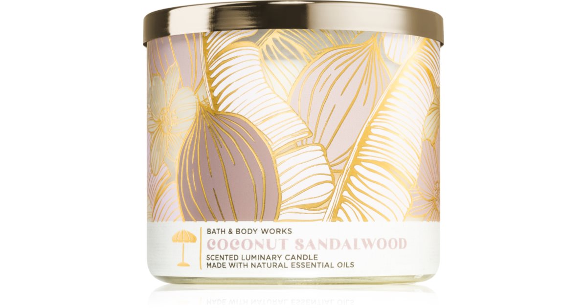 Bath & Body Works Coconut Sandalwood dišeča sveča | notino.si