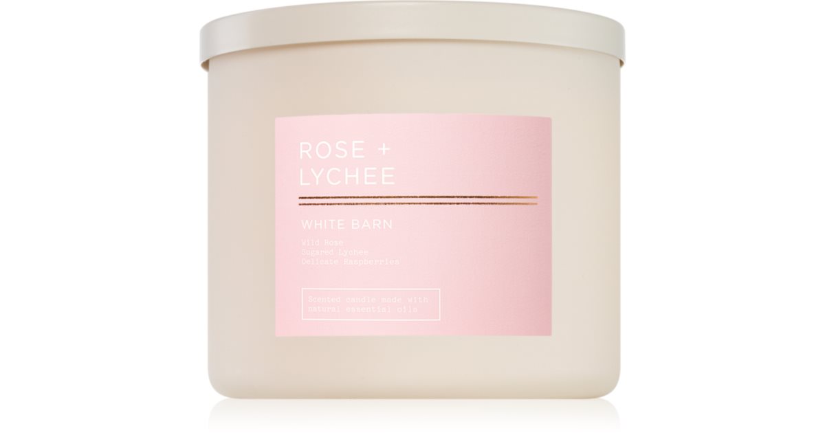 Bath & Body Works Rose + Lychee bougie parfumée | notino.fr