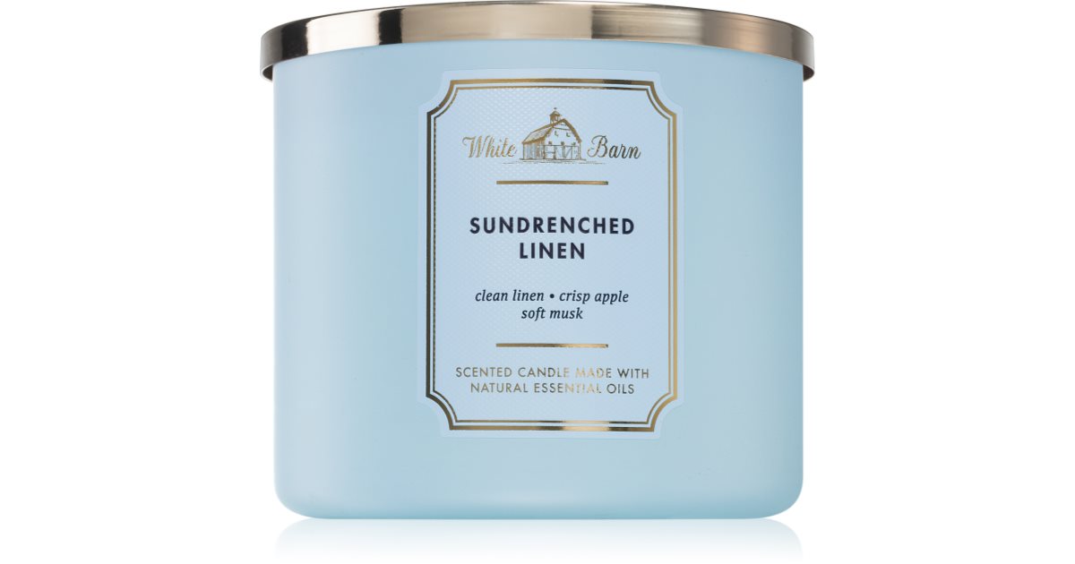 Bath & Body Works Sun Drenched Linen illatgyertya | notino.hu