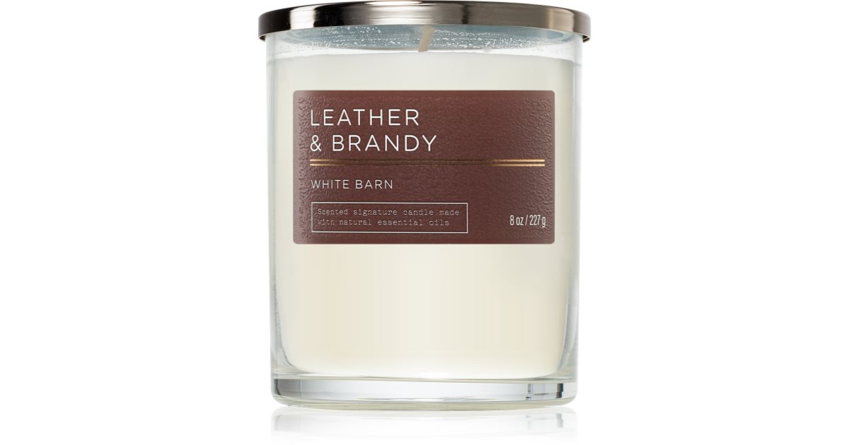 Bath & Body Works Leather & Brandy kvapioji žvakė | notino.lt