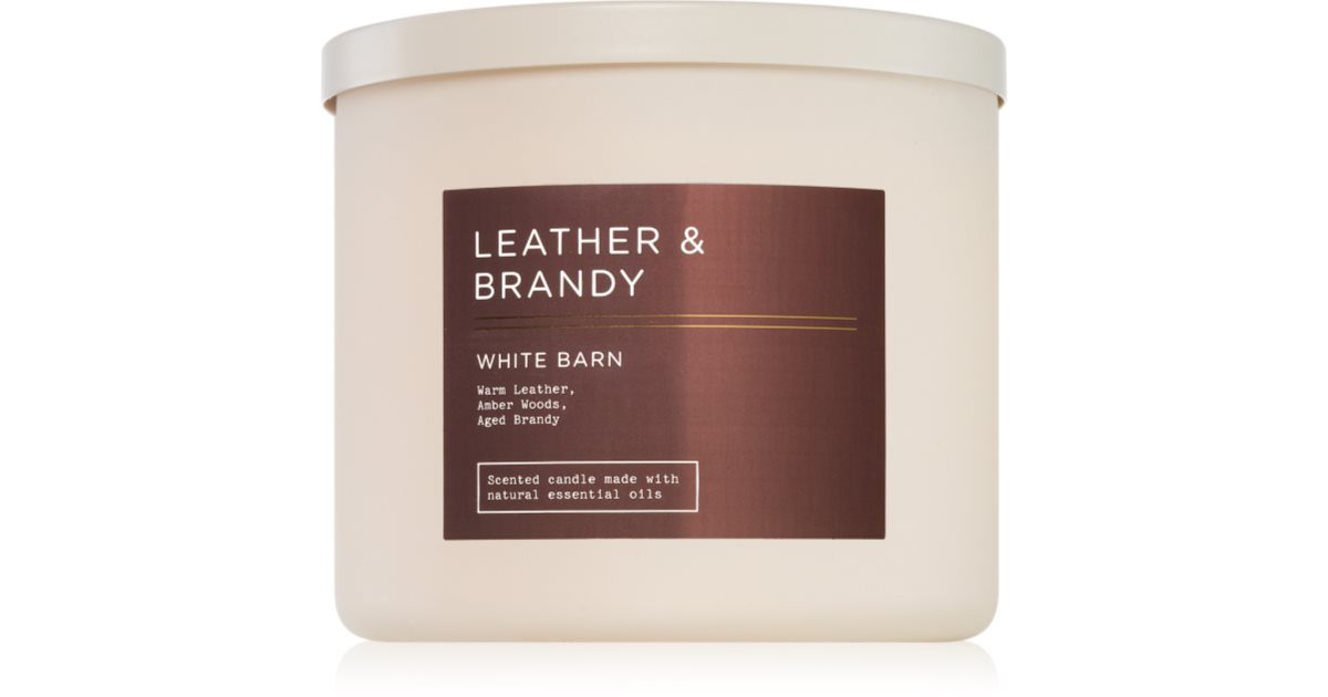 Bath & Body Works Leather & Brandy scented candle | notino.ie
