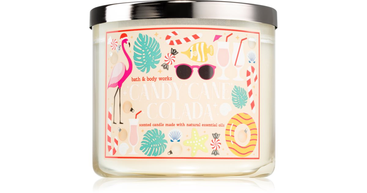 Bath & Body Works Candy Cane Colada scented candle | notino.co.uk