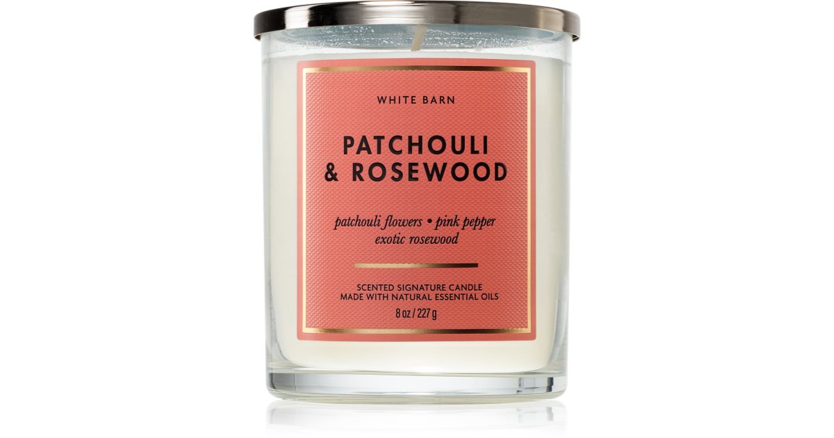Bath & Body Works Patchouli & Rosewood scented candle | notino.co.uk