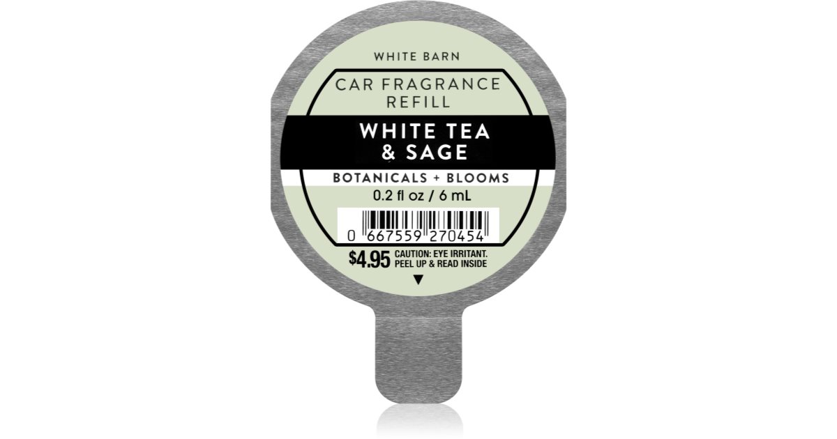 Bath & Body Works White Tea & Sage Autoduft Ersatzfüllung | Notino