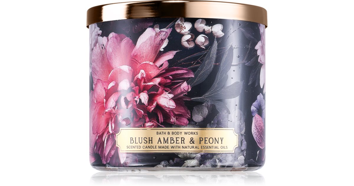 Bath & Body Works Blush Amber Peony bougie parfumée | notino.fr
