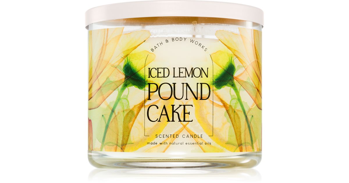 Bath & Body Works Iced Lemon Pound Cake lõhnaküünal | notino.ee