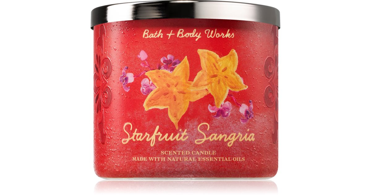 Bath & Body Works Starfruit Sangria bougie parfumée | notino.fr