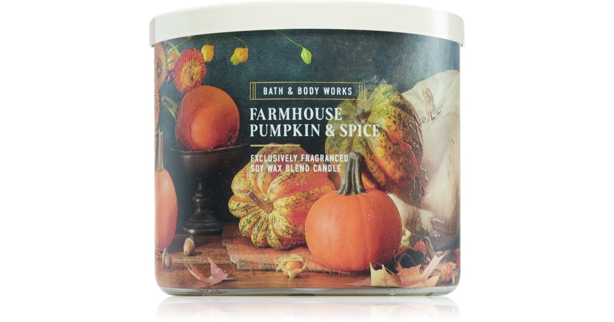 Bath & Body Works Farmhouse Pumpkin & Spice vela perfumada | notino.pt