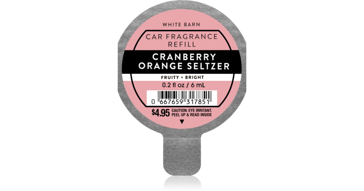 Bath & Body Works Cranberry Orange Seltzer désodorisant voiture ...
