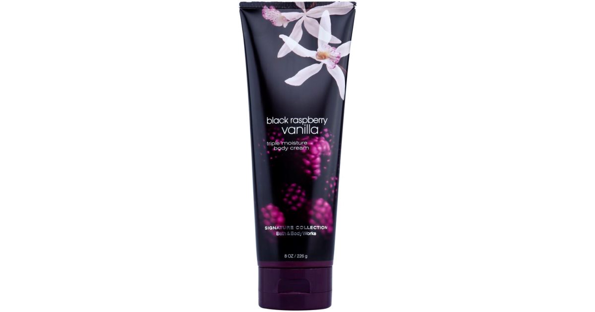 Bath & Body Works Black Raspberry Vanilla Body Cream for Women 226 g ...