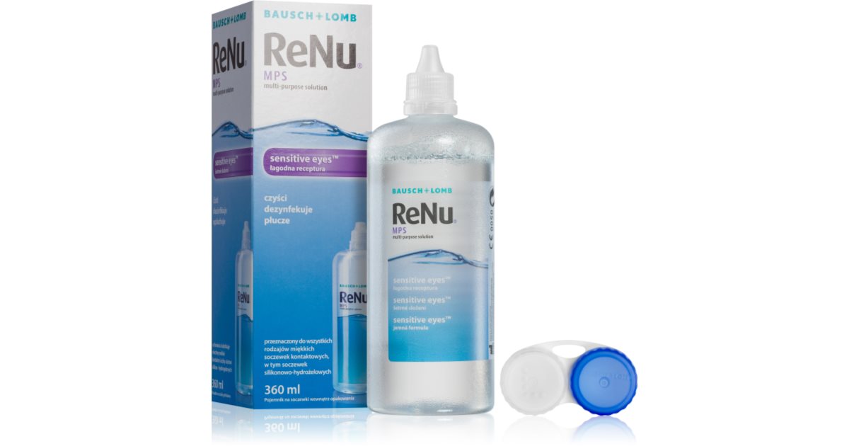 Bausch+Lomb ReNu MPS Sensitive Eyes solution for contact lenses ...