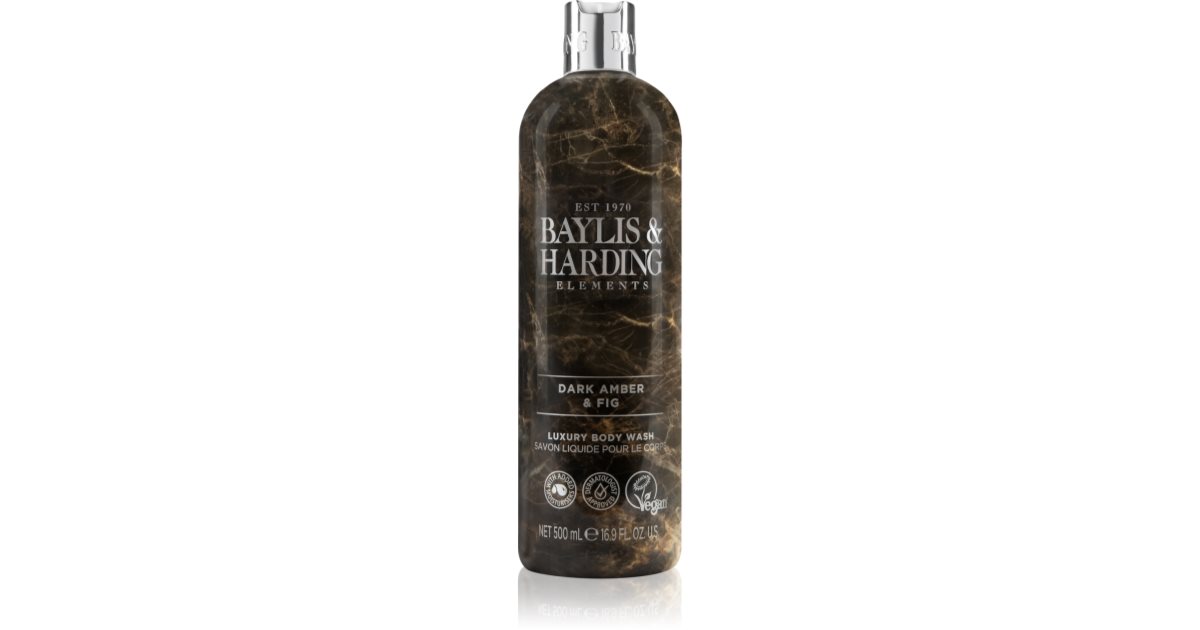 Baylis & Harding Elements Dark Amber & Fig luxury shower gel | notino.co.uk