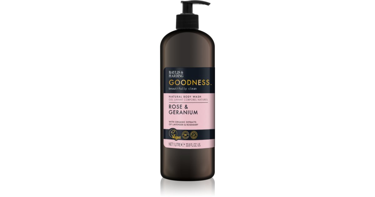 Baylis & Harding Goodness Rose & Geranium shower gel | notino.co.uk