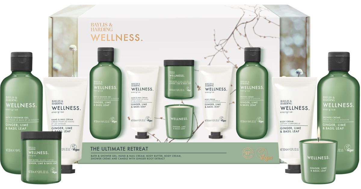 Baylis & Harding Wellness. Energise Coffret cadeau Ginger, Lime & Basil ...