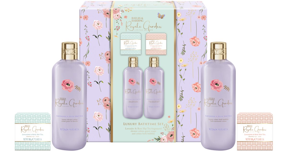 Baylis & Harding Royale Garden Lavender & Rose Hip Tea gift set for the ...