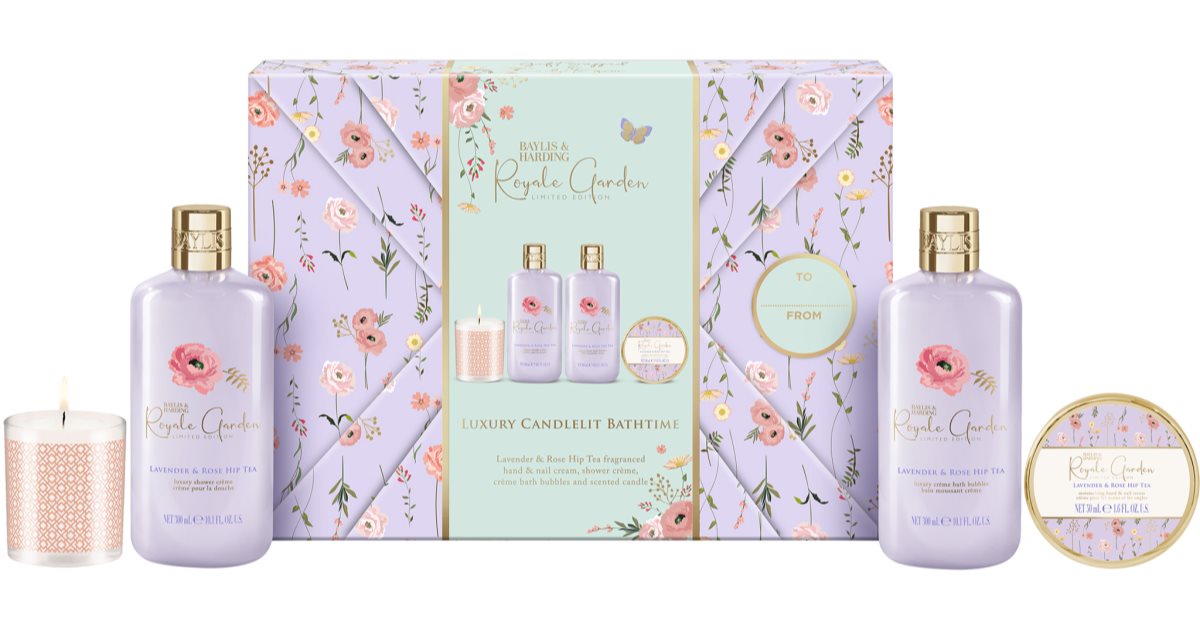 Baylis & Harding Royale Garden Lavender & Rose Hip Tea Coffret cadeau ...