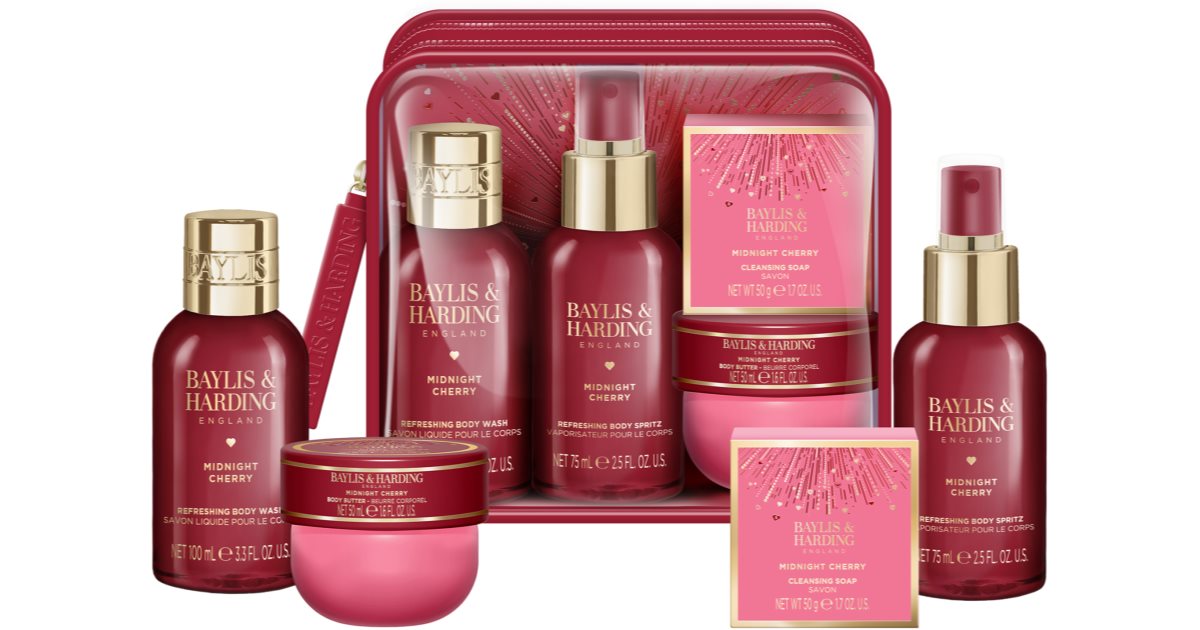 Baylis & Harding Midnight Cherry coffret de viagem | notino.pt
