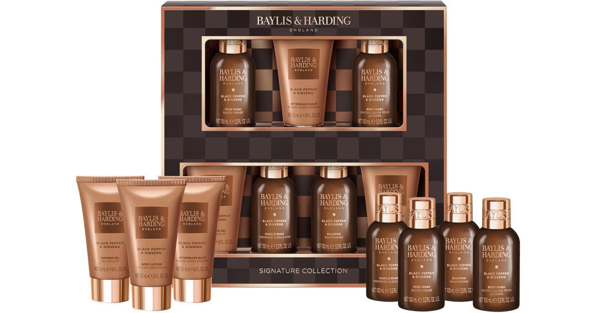 Baylis & Harding Black Pepper & Ginseng gift set for men | notino.co.uk