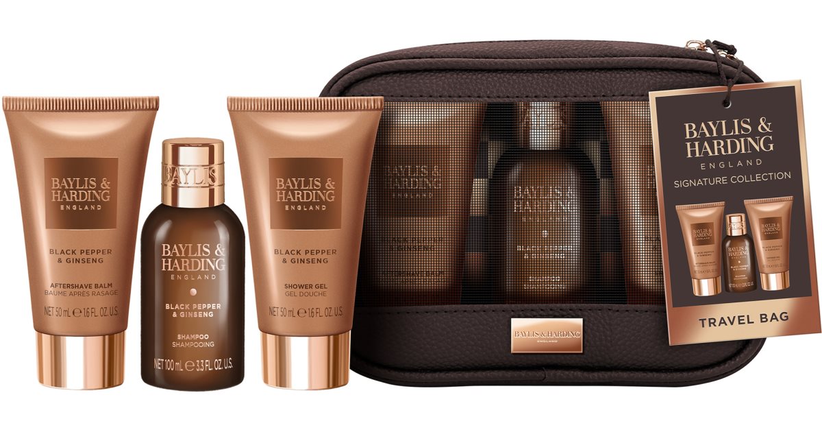 Baylis & Harding Black Pepper & Ginseng подаръчен комплект на път ...