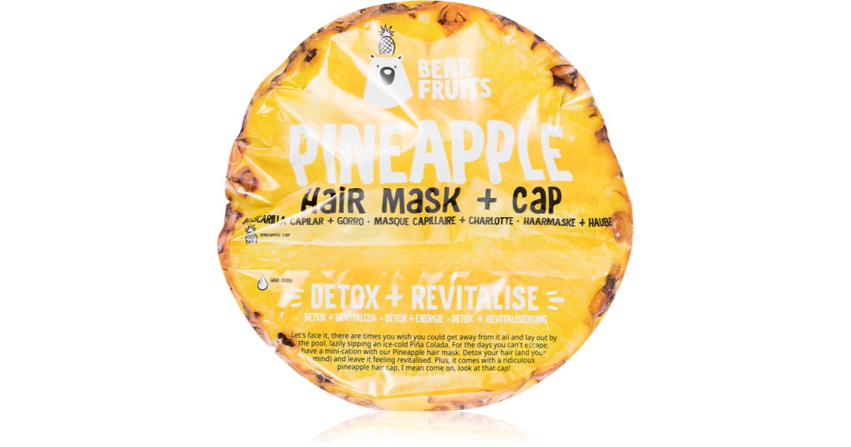 Bear Fruits Pineapple máscara para cabelo revitalizadora | notino.pt