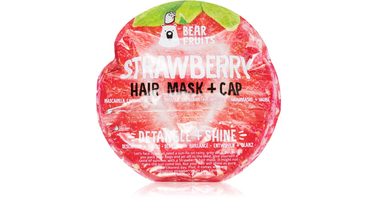 Bear Fruits Strawberry hair mask for shiny and soft hair | notino.co.uk