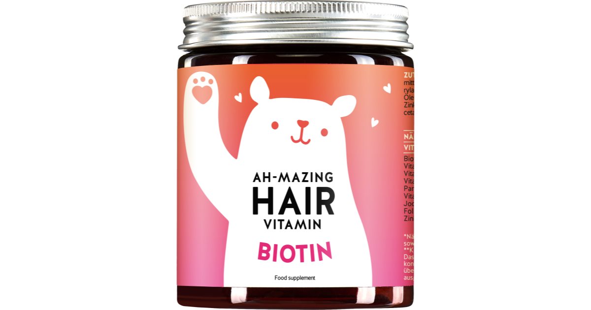 Bears With Benefits Ah-mazing Hair Vitamin Biotin orsetti gommosi per ...