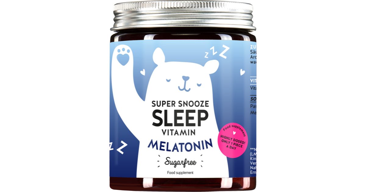 Bears With Benefits Super Snooze Sleep Vitamin with Melatonin oursons à ...