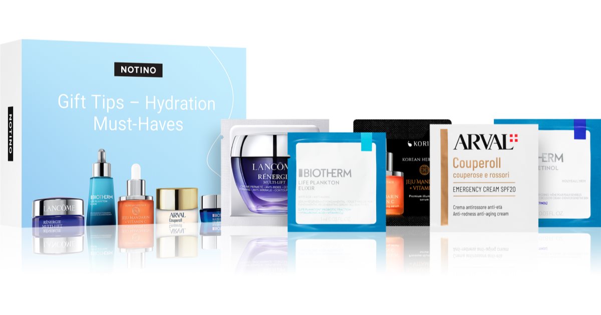 Beauty Discovery Box Notino Gift Tips: Hydration Must-Haves set for ...