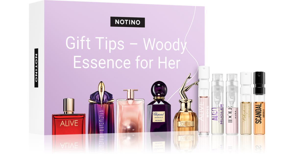 Beauty Discovery Box Notino Gift Tips: Woody Essence for Her set za ženske | notino.si