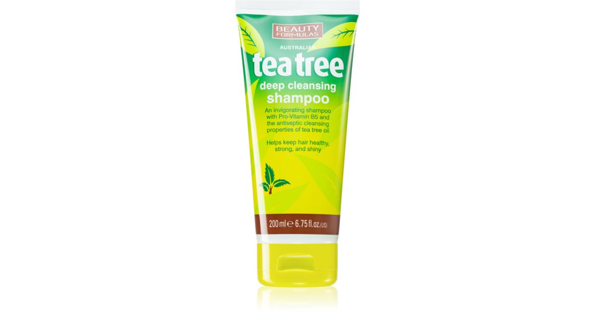 Beauty Formulas Tea Tree Deep Cleanse Clarifying Shampoo | notino.ie