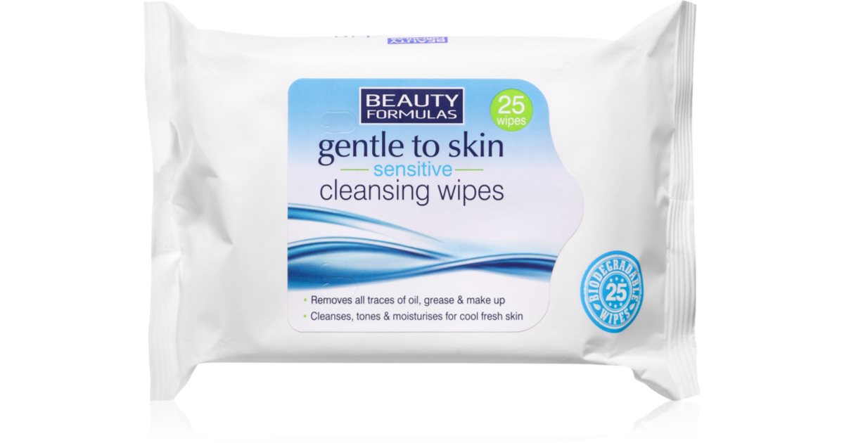 Beauty Formulas Sensitive Wet Cleansing Wipes for sensitive skin ...
